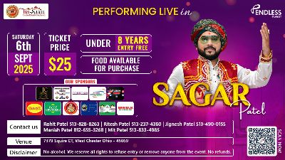 Sagar Patel Live In Cincinnati - West Chester